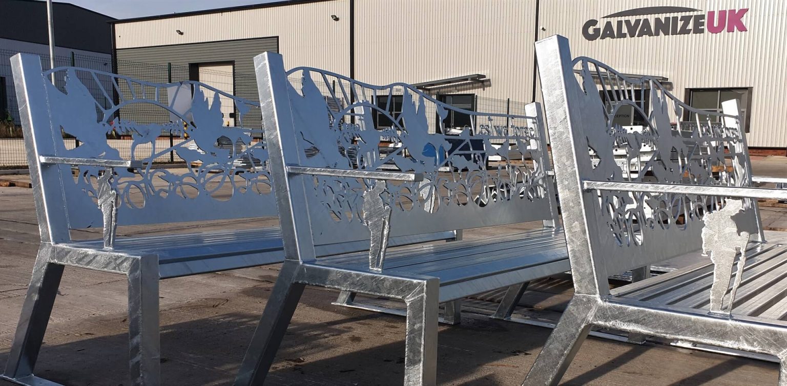 Galvanized Bespoke Bench Seating - Galvanize UK | Hot Dip Galvanizing ...